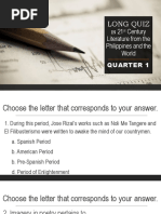 Creative Writing Reviewer For 1ST Quarterly Examination | PDF | Poetry | Rhyme