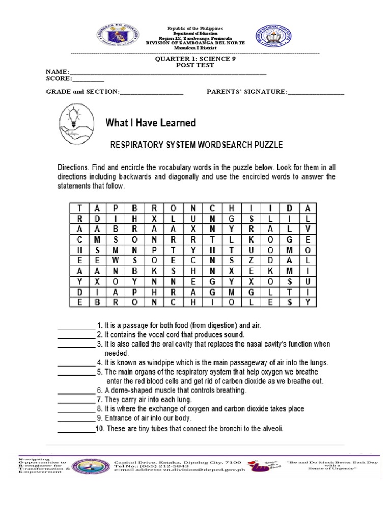 q1 Science Diagnostic Test | PDF