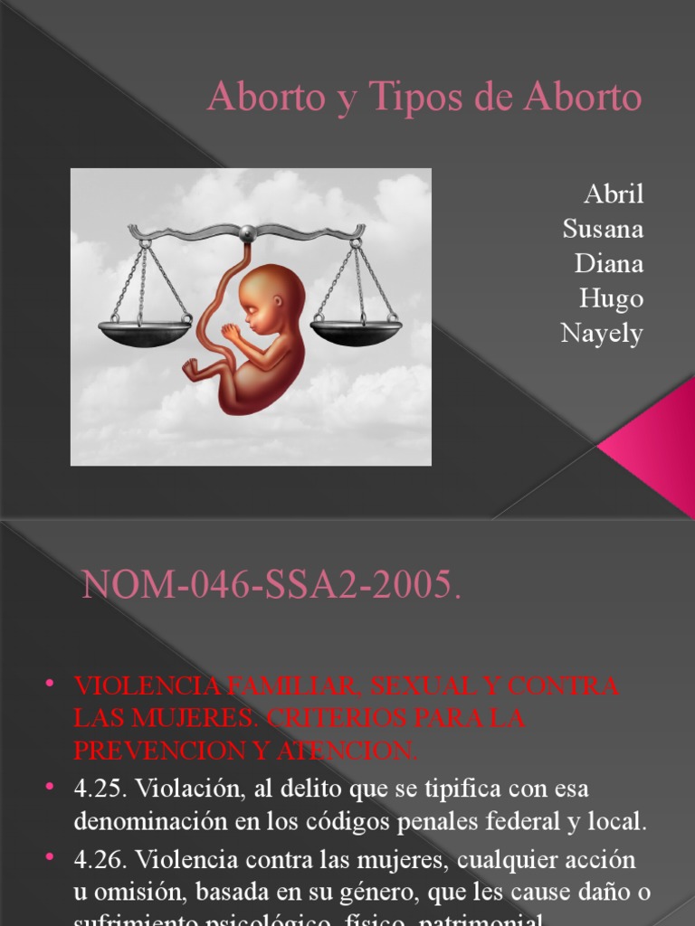 Tipos de Aborto y Normativas Relacionadas | PDF | Aborto | Aborto ...