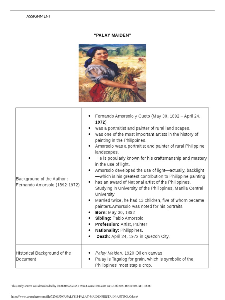 Analysis Palay Maiden Fiesta in Antipolo | PDF