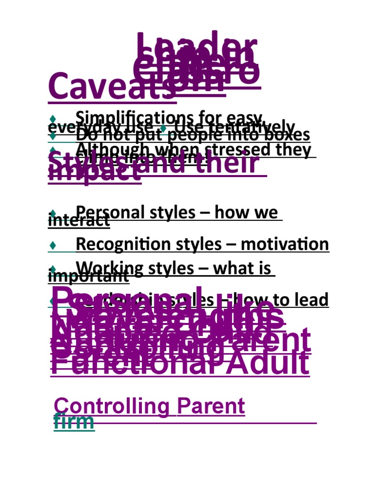 Understanding Leadership Styles Through Personality Types and ...