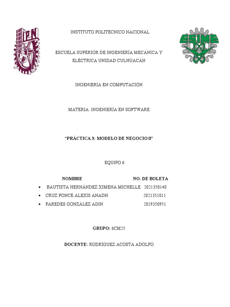 6CM25 Equipo06 02ModelodeNegocios | PDF | Software | Marketing