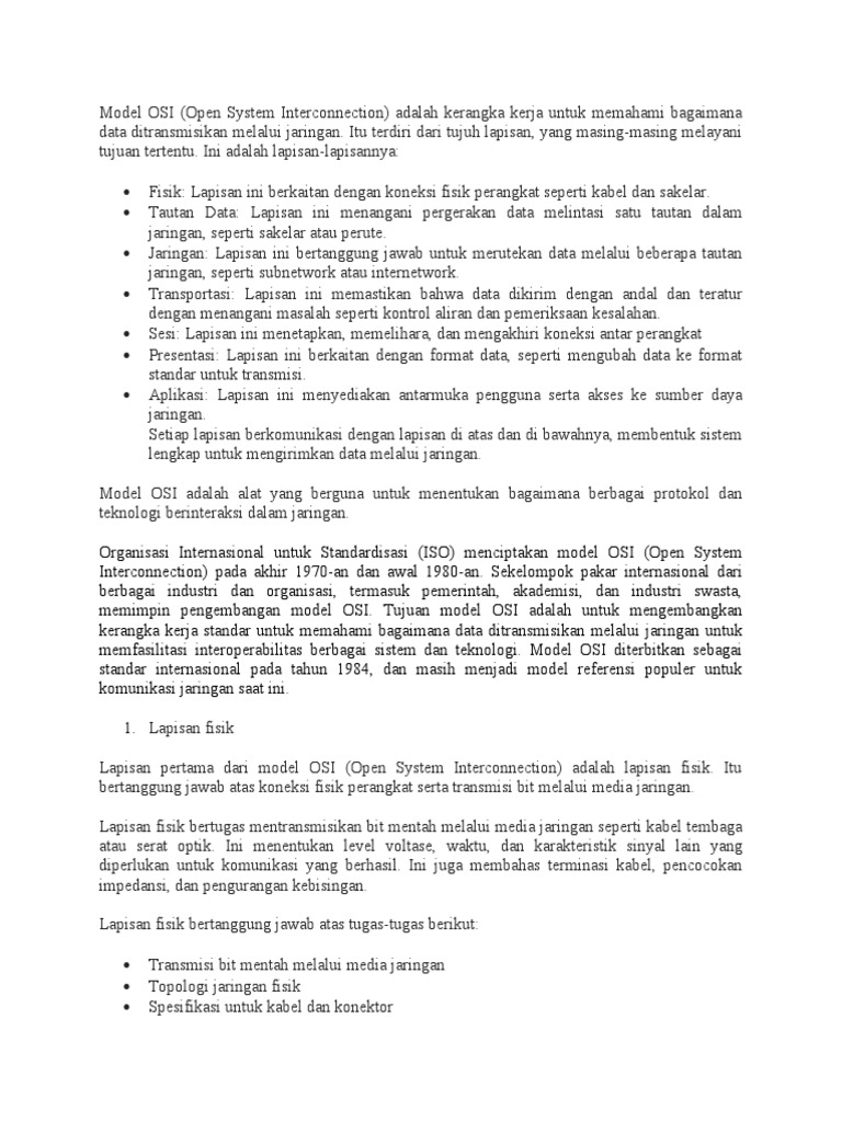 2 OSI Network Model | PDF
