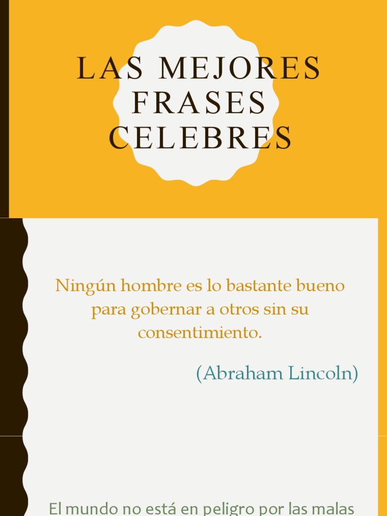 Frases Célebres de Grandes Pensadores | PDF