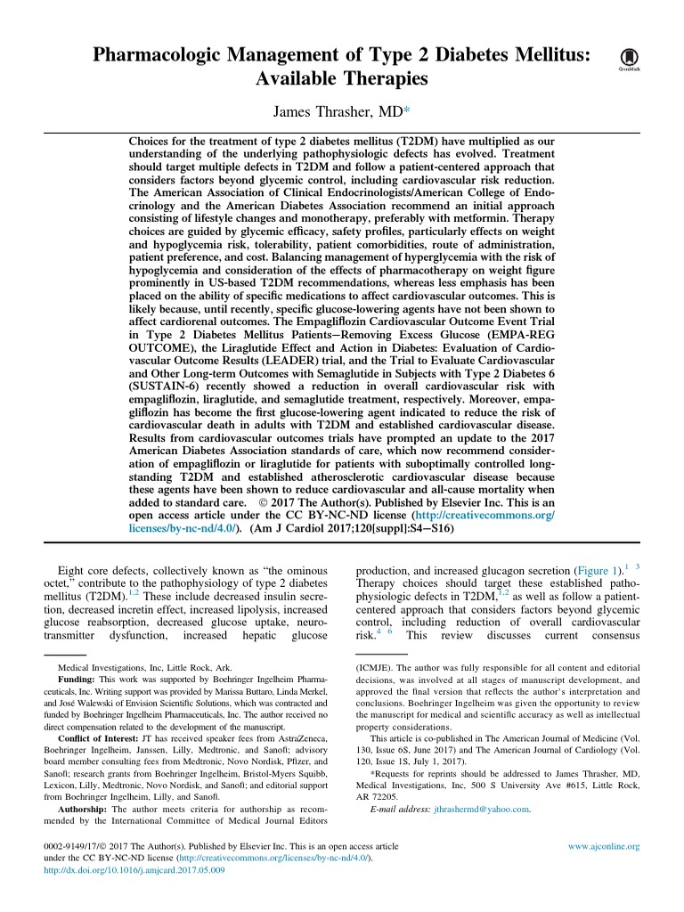 Pharmacologic Management 02 | PDF | Diabetes | Diabetes Management