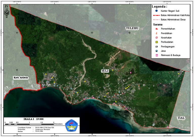 Peta Persebaran Sarana Negeri Suli | PDF