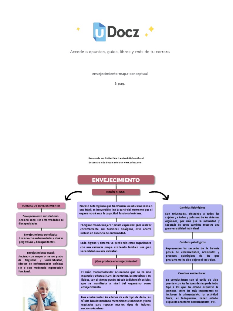 Envejecimiento Mapa Conceptual 136551 Downloable 2673202 | PDF | Envejecimiento | Vejez