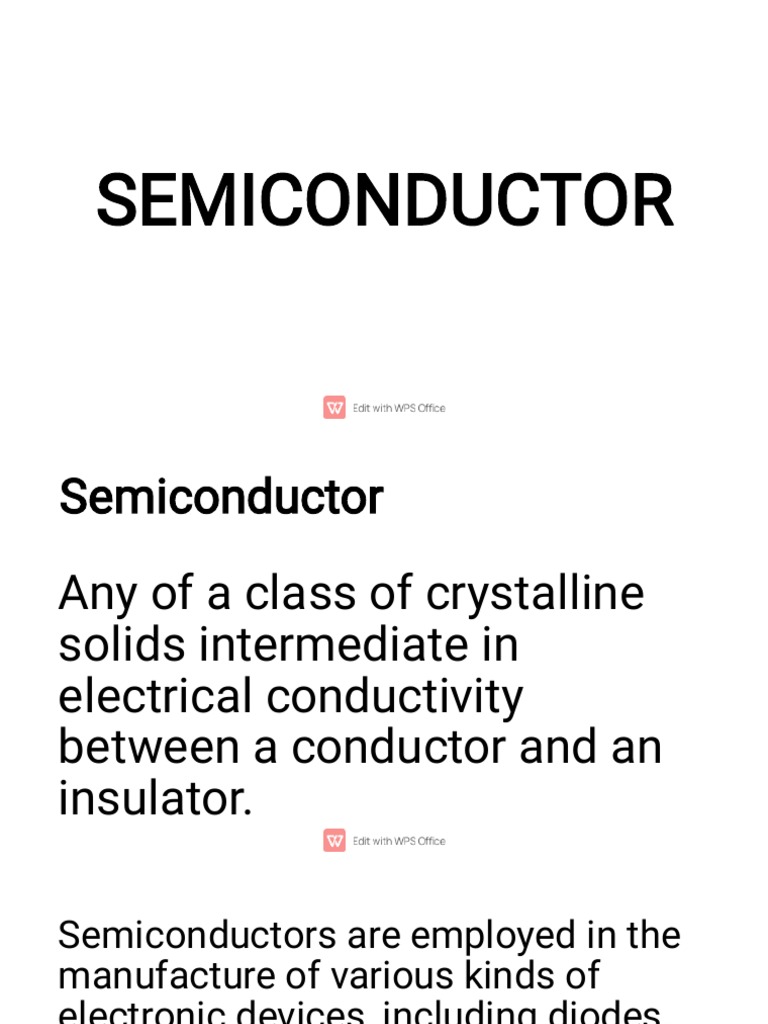 Semiconductor | PDF | Semiconductors | Rectifier