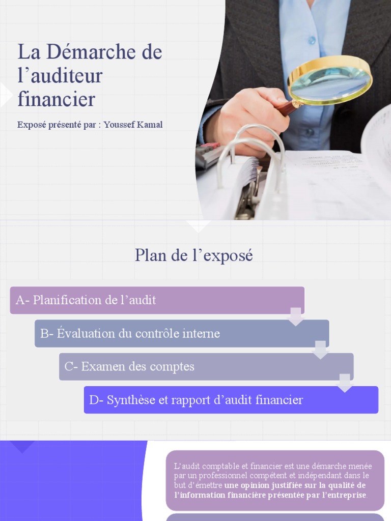 La Démarche de L'auditeur Financier | PDF | Audit financier | Contrôle ...