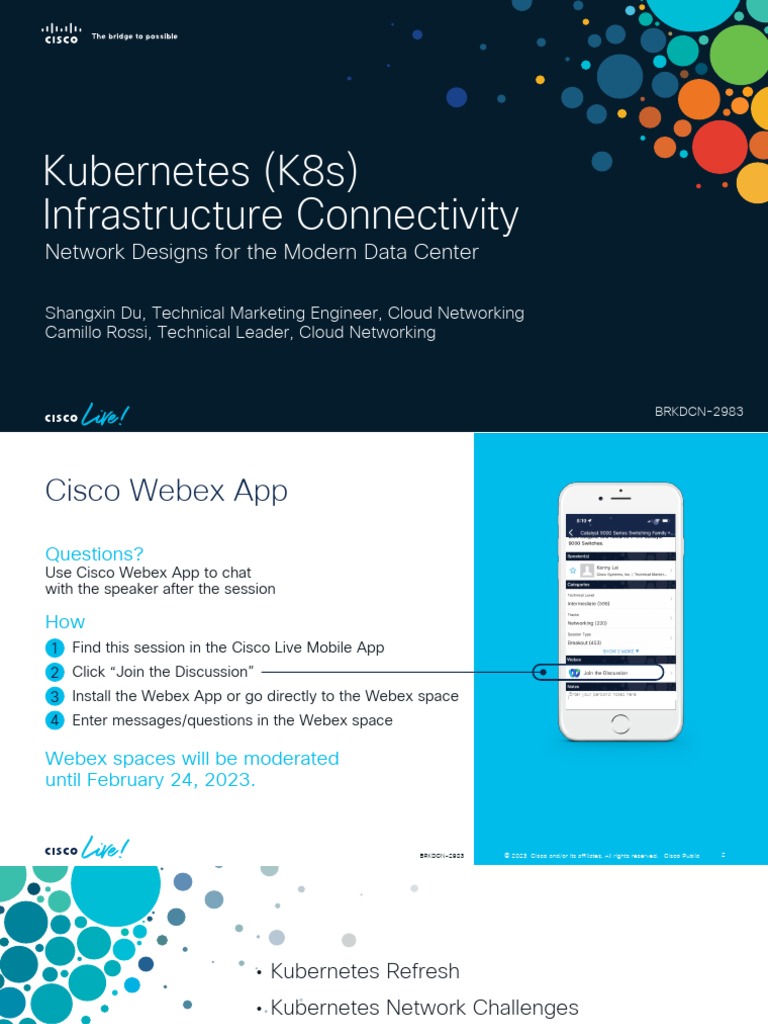 BRKDCN-2983 K8s Network Design | PDF | Computer Network | Router (Computing)