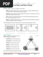 The Particle Theory of Matter Worksheet | PDF | Science & Mathematics