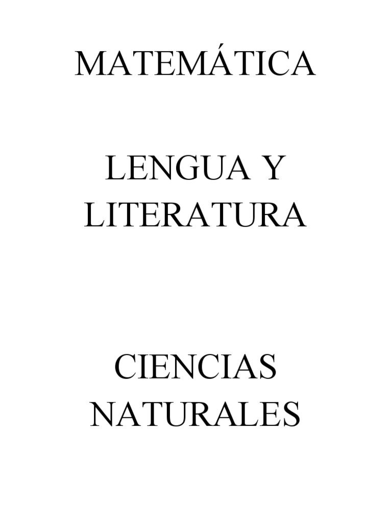 Asignaturas Octavo B | PDF