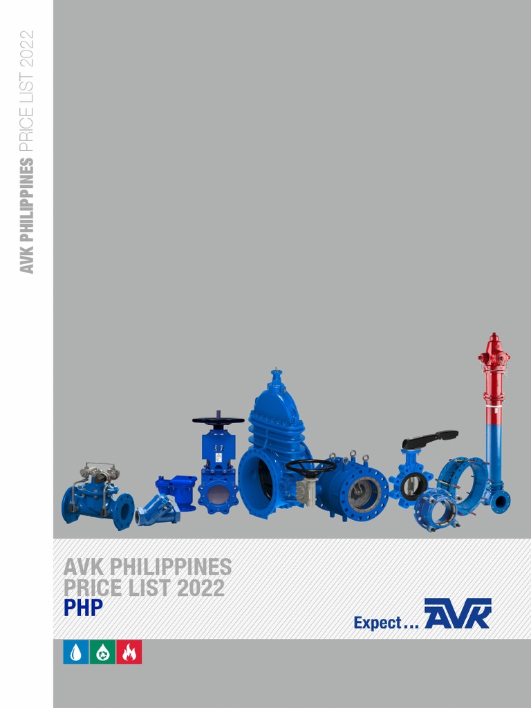 AVK Philipppines Price List 2022-2023 | PDF | Valve | Iso 9000