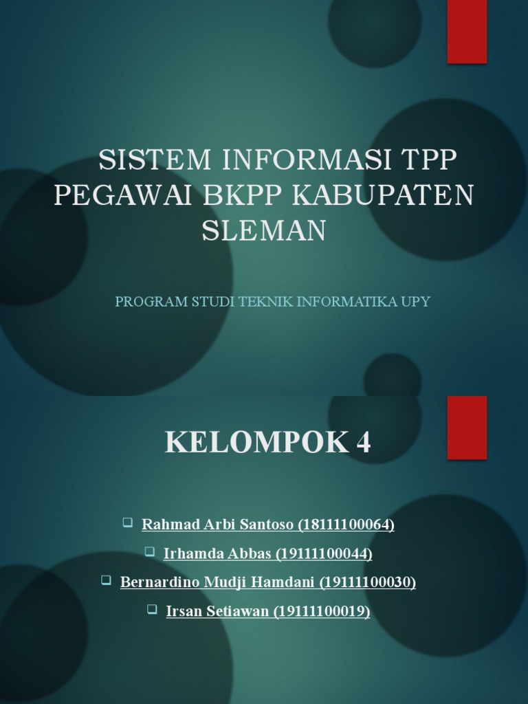 Digitalisasi Laporan TPP Sleman | PDF