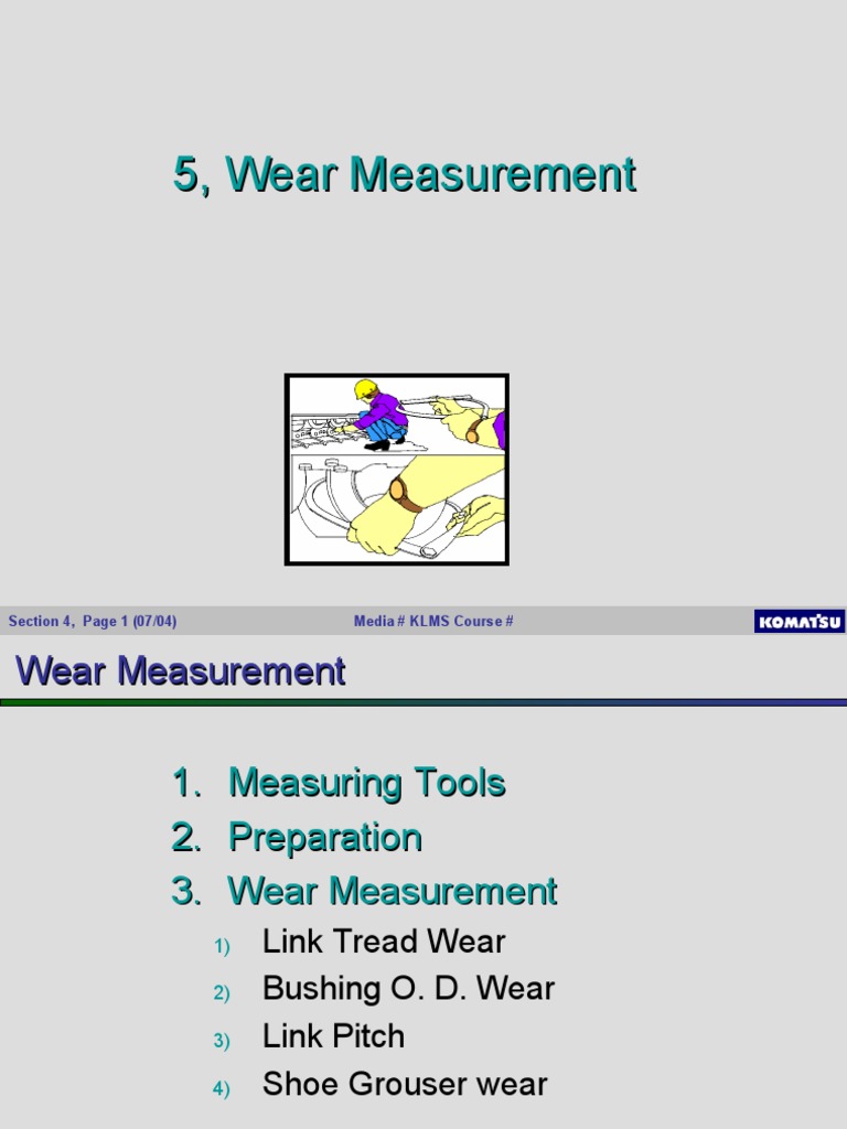 Wear Measurement | PDF | Equipment | Mechanical Engineering