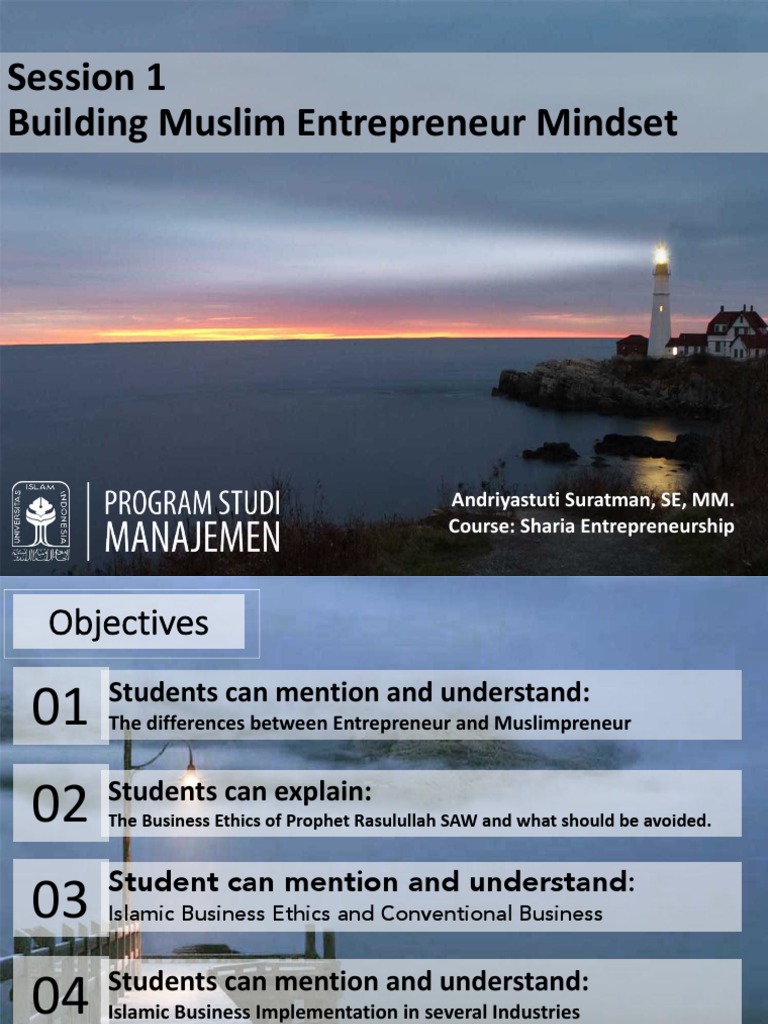 1 - Building Mindset MuslimPreneur | PDF | Entrepreneurship | Mindset