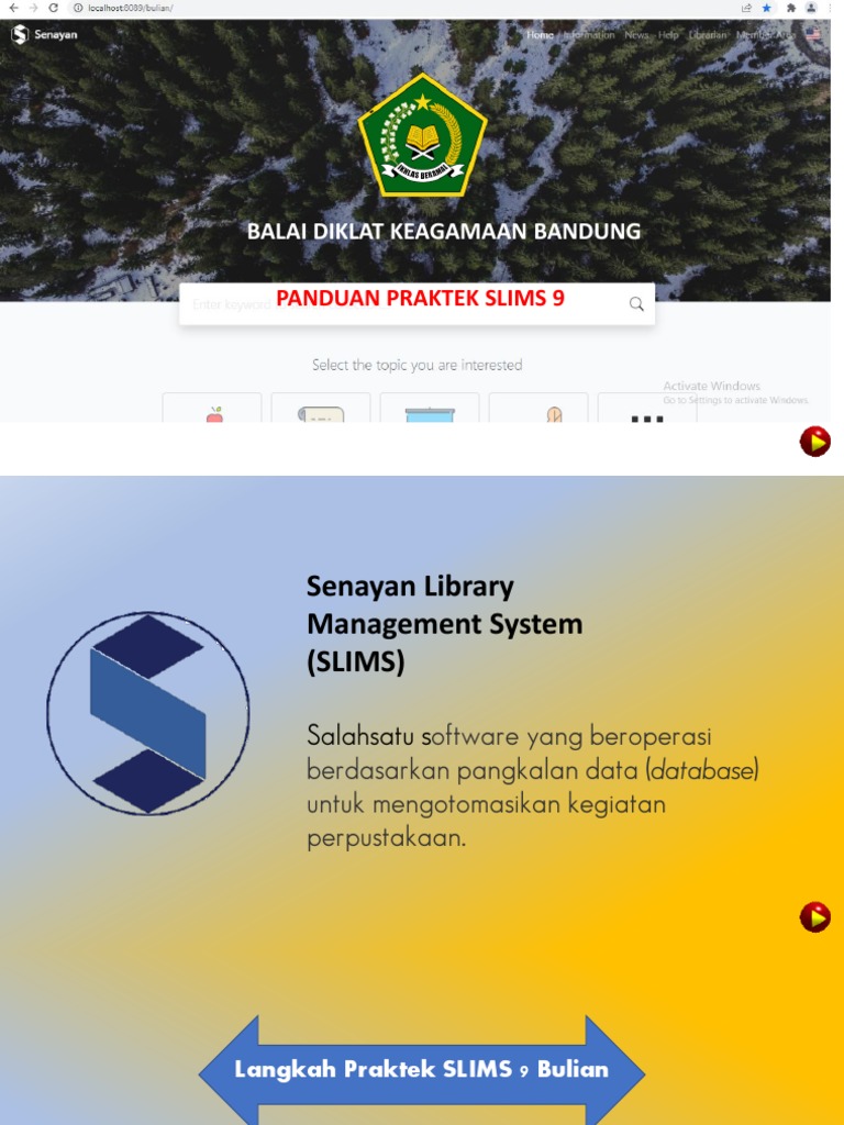 Panduan Instalasi SLIMS 9 dengan XAMPP | PDF | Komputer