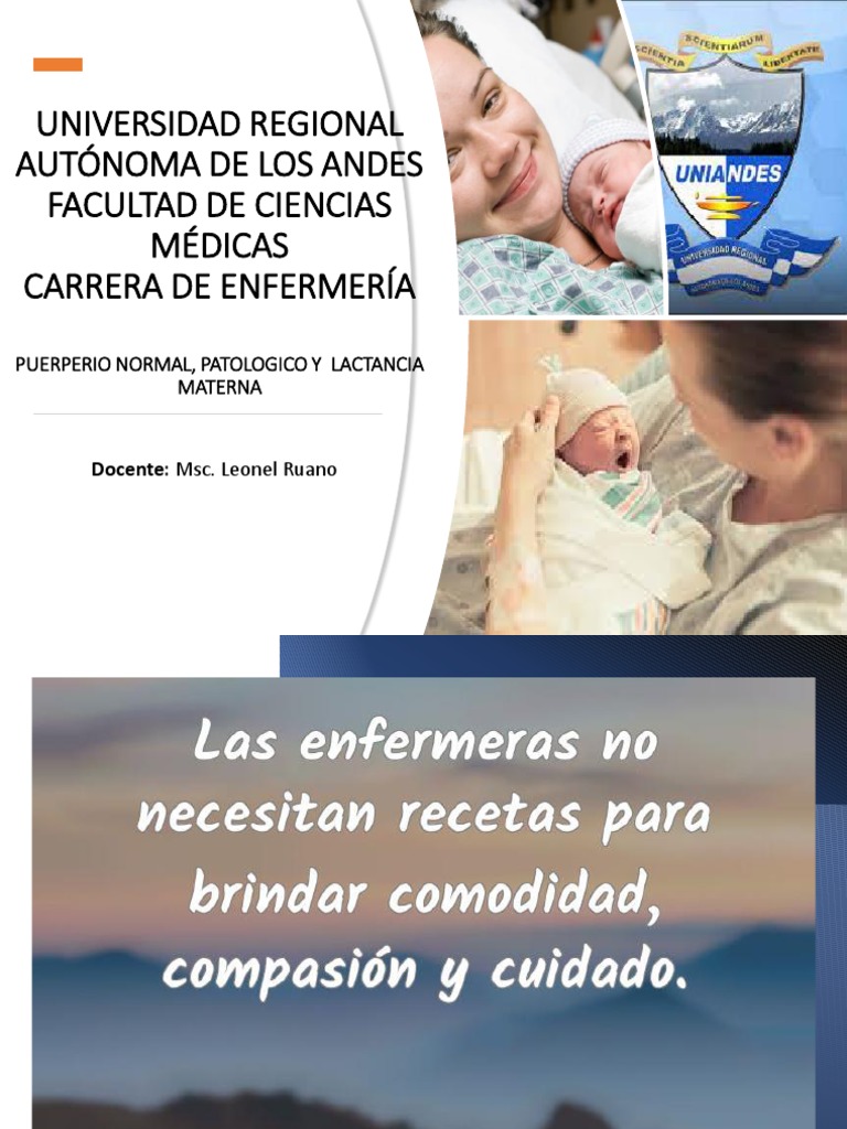 Puerperio - Normal y Patologico PDF | PDF | Periodo posparto | Parto