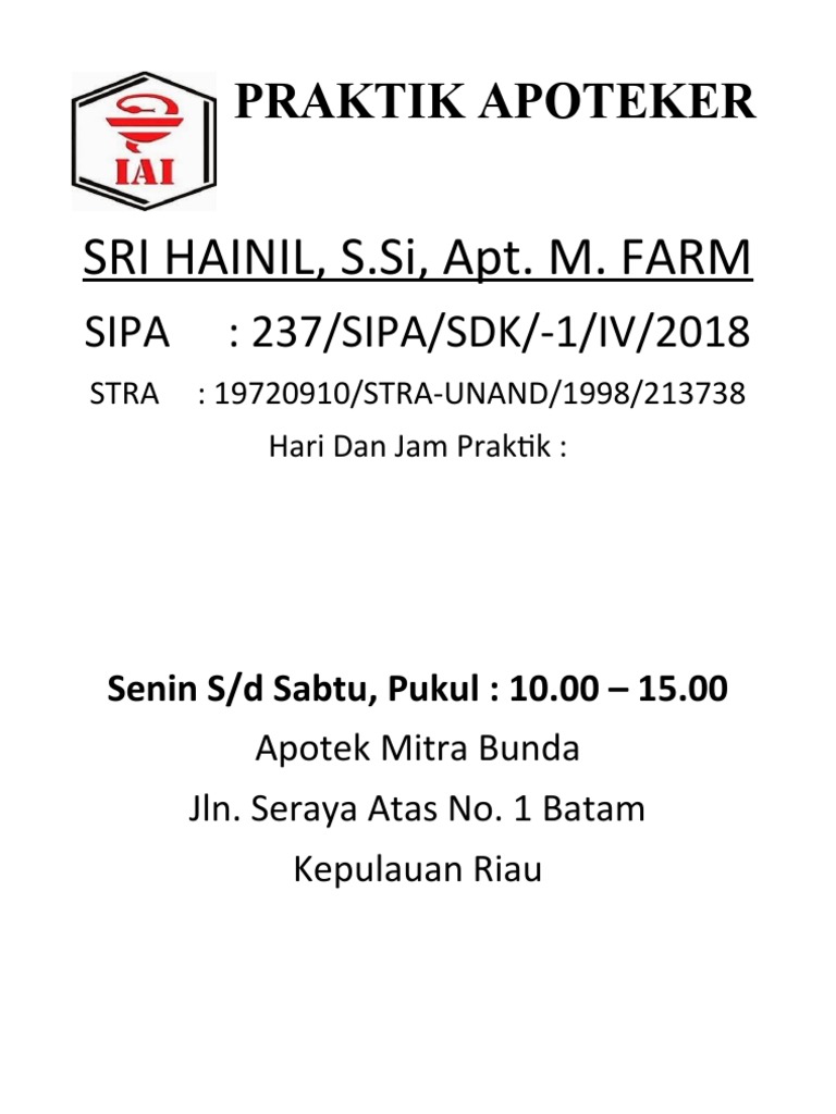 Praktik Apoteker | PDF