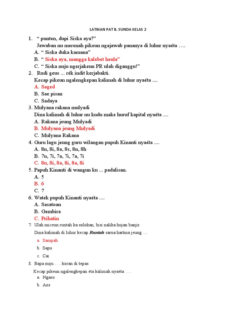 Latihan Pat B Sunda Pdf