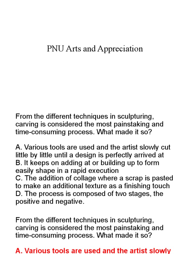 PNU Arts and Appreciation | PDF | Dances | Engraving