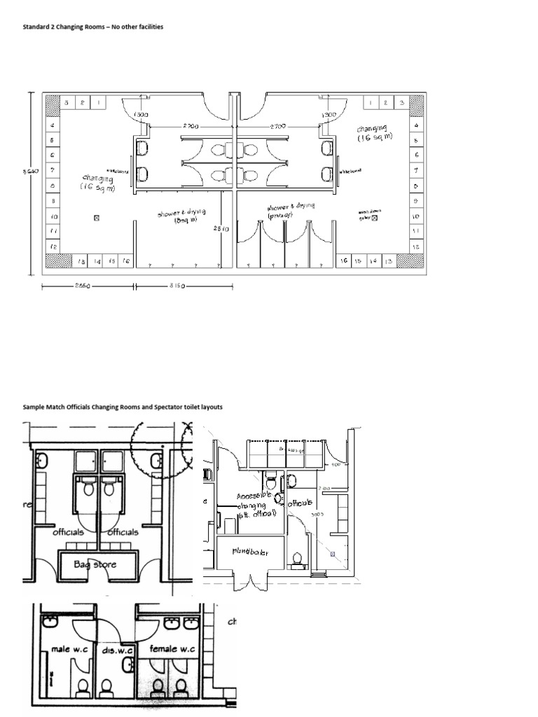 Sample Changing Room Layouts | PDF