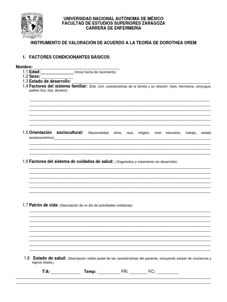 Guia Orem Actualizada 2019 | PDF | Sicología | Especialidades Medicas