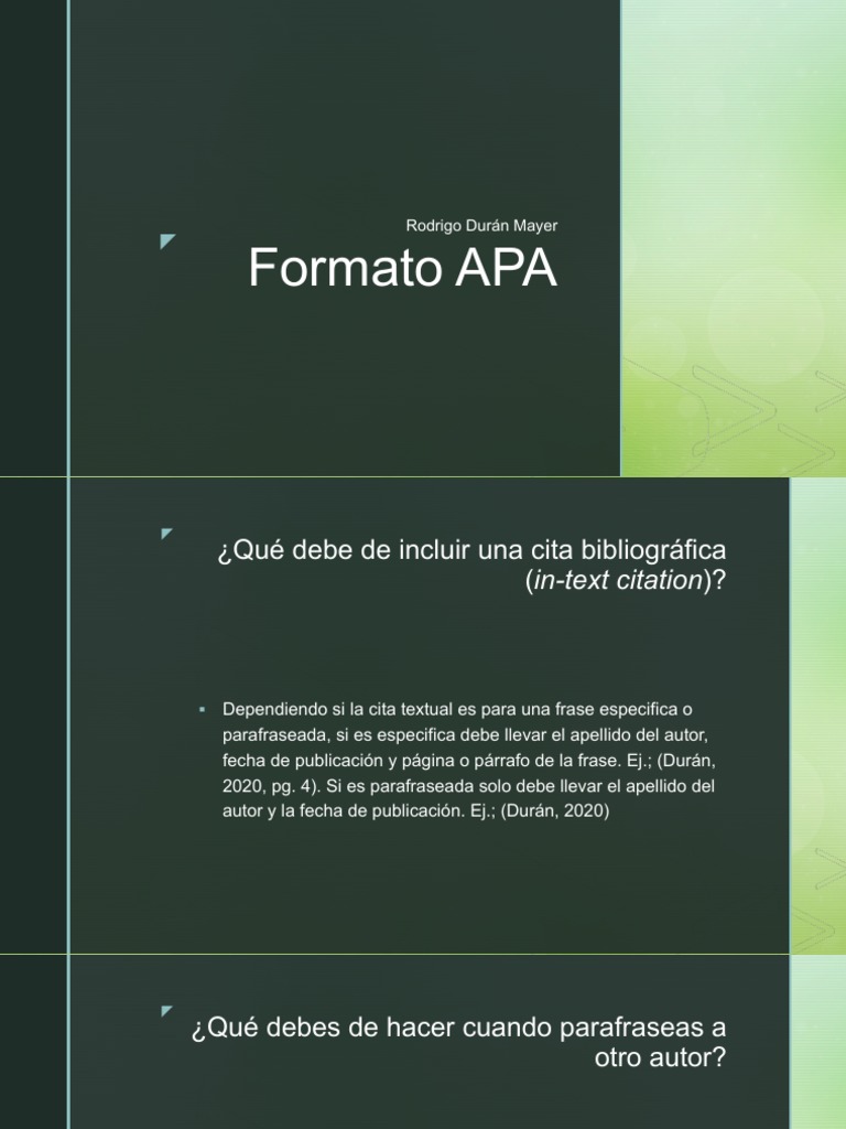 Formato APA | PDF
