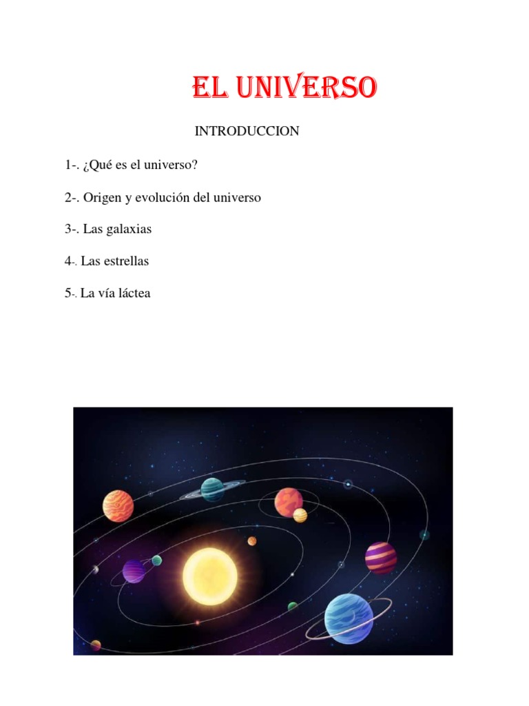 El Universo | PDF | Universo | Galaxia
