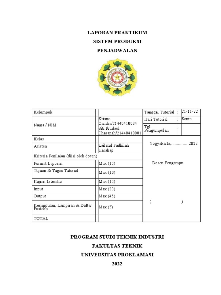 Penjadwalan 1-1 | PDF
