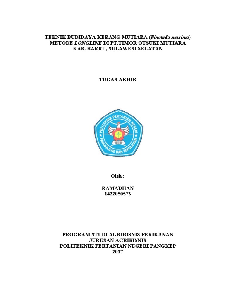 Teknik Budidaya Kerang Mutiara | PDF