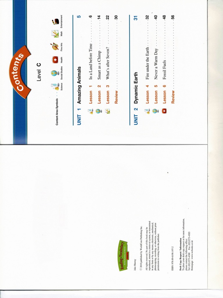 Reading For Vocabulary - Level C - Unit1-Unit2 | PDF