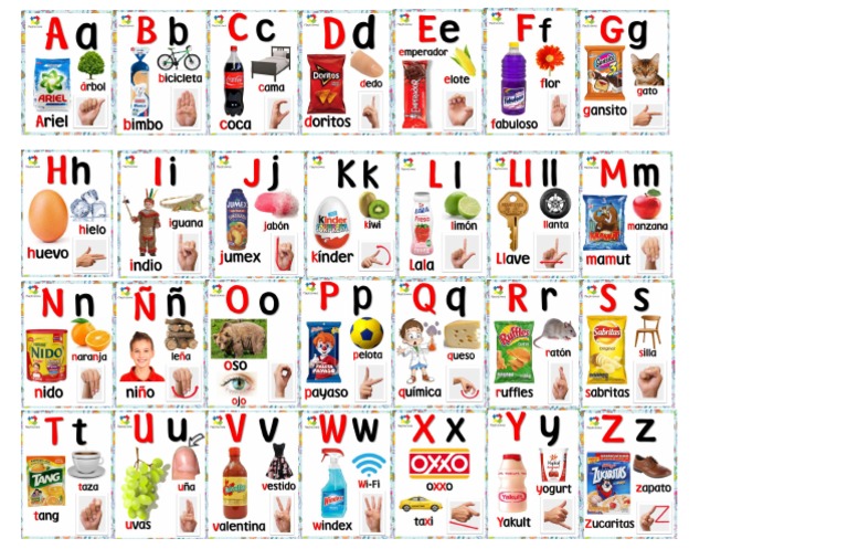 Abecedario en Chiquito Referentes | PDF