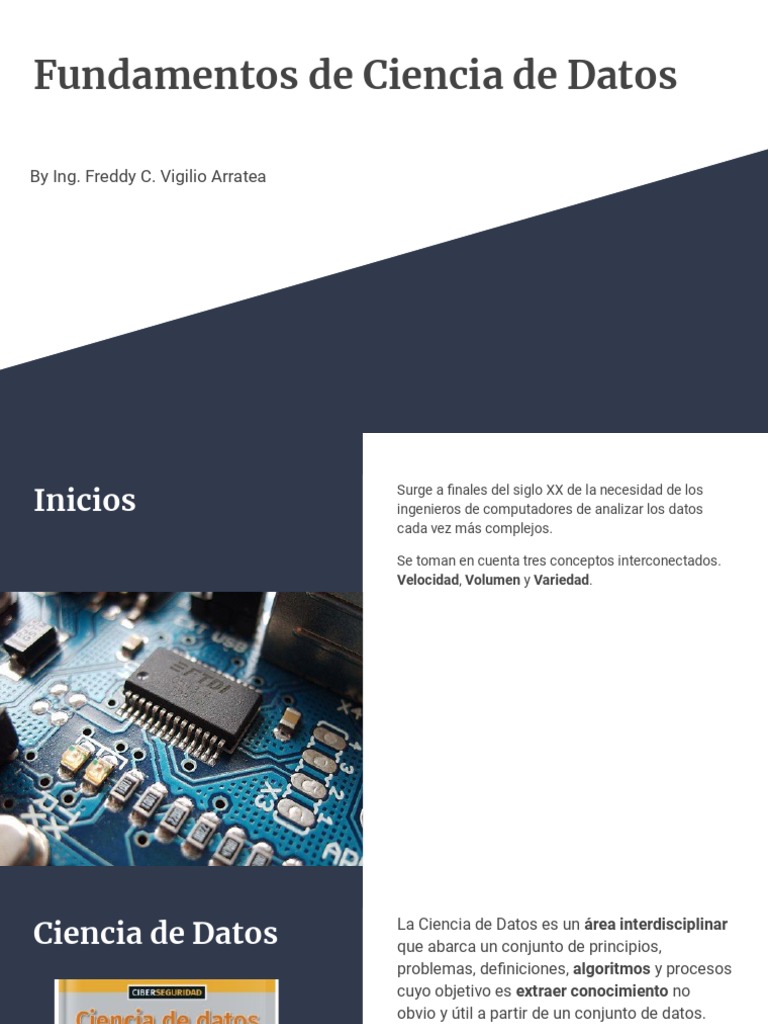 Fundamentos de Ciencia de Datos | PDF | Ciencia de datos | Ciencias de la Computación