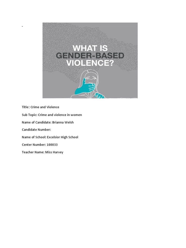 Gender Based Violence | PDF | Domestic Violence | Violence