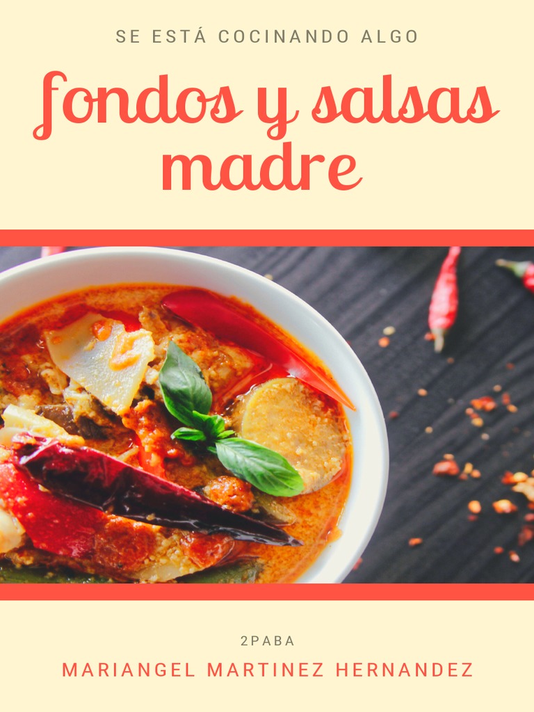 Fondos y Salsas Madres | PDF | Salsa | Caldo