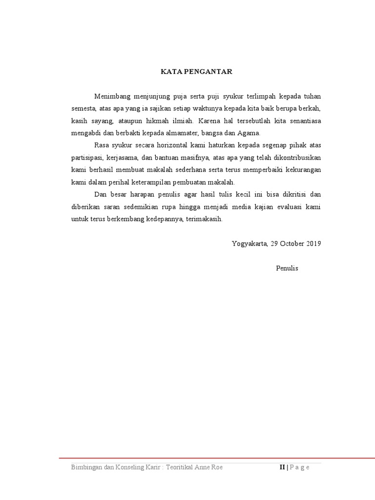 Teori Anne Roe | PDF