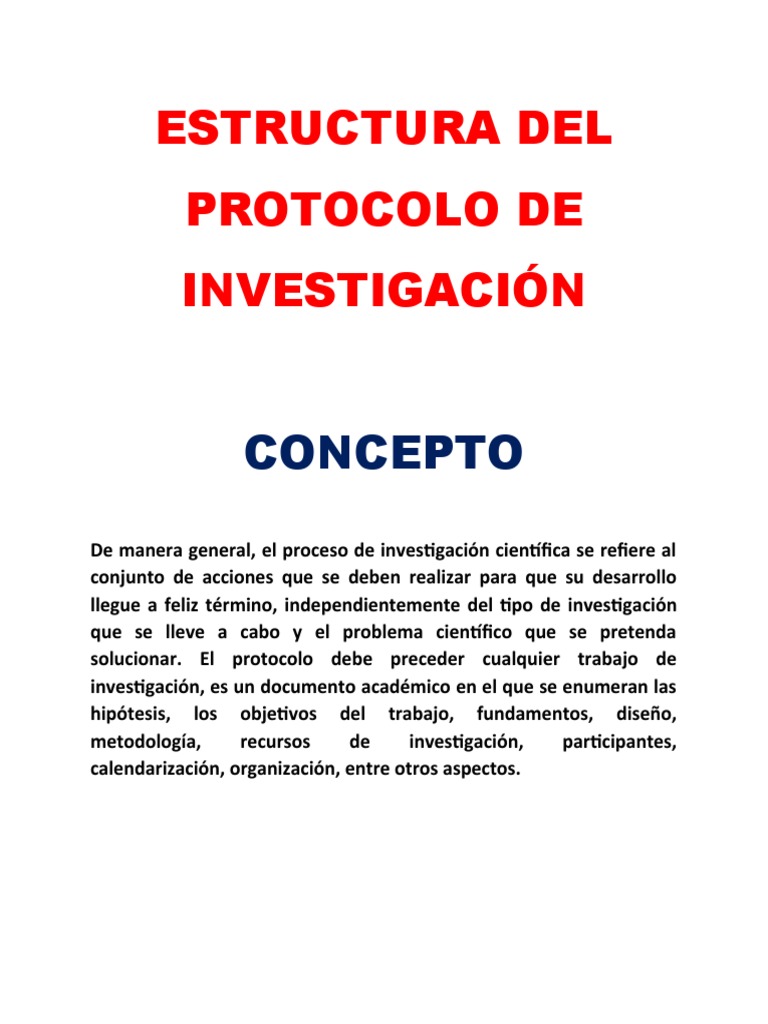 Guía para Crear un Protocolo de Investigación | PDF | Teoría | Paradigma