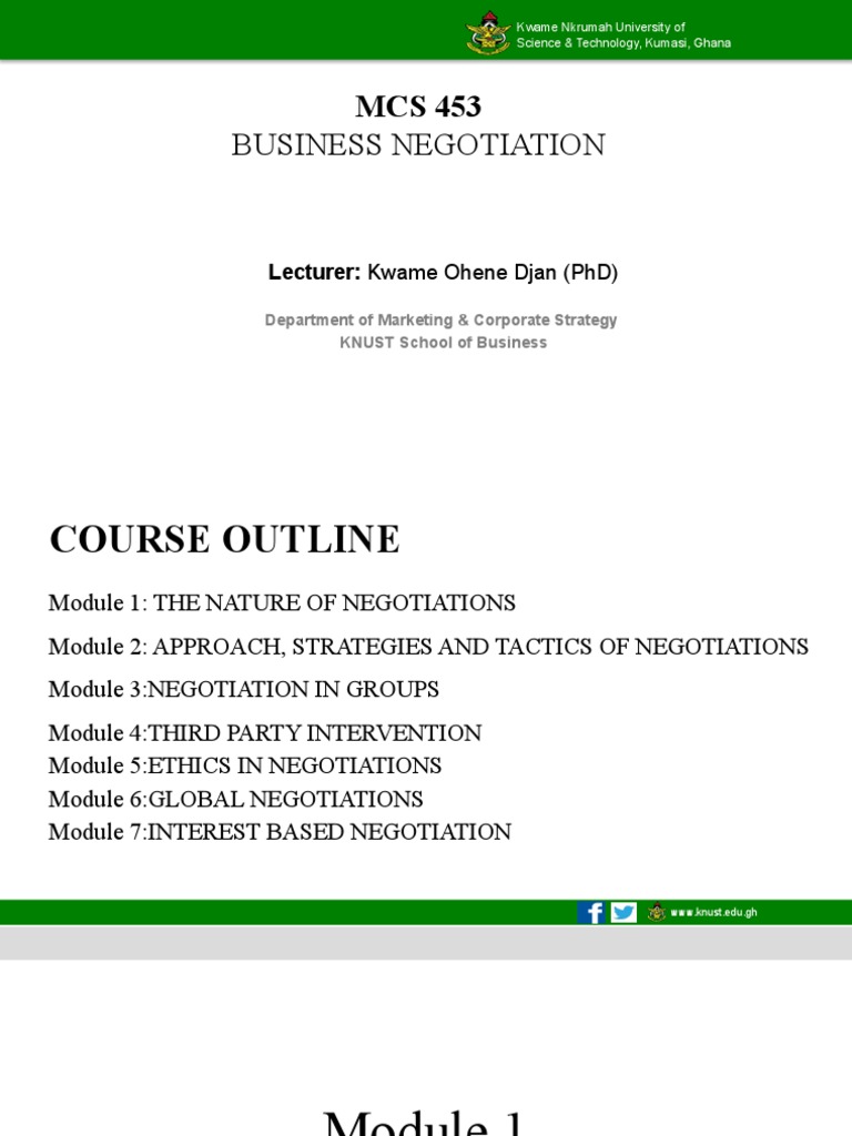 Intro To Business Negotiation | PDF | Negotiation | Bargaining