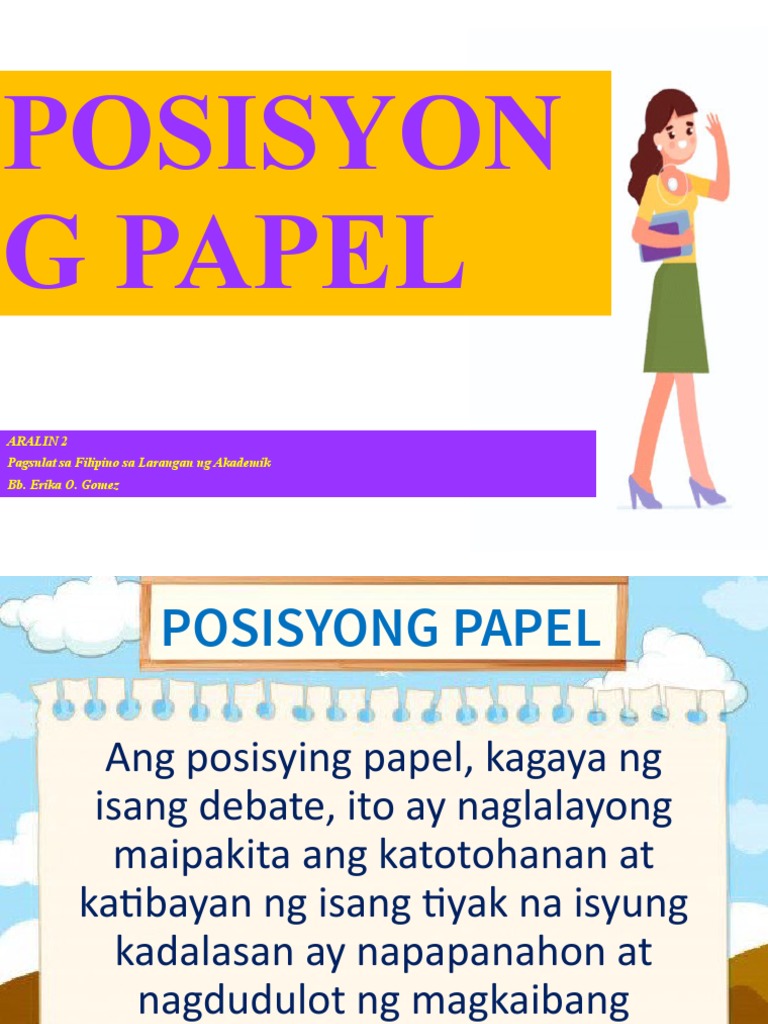 Posisyong Papel | PDF