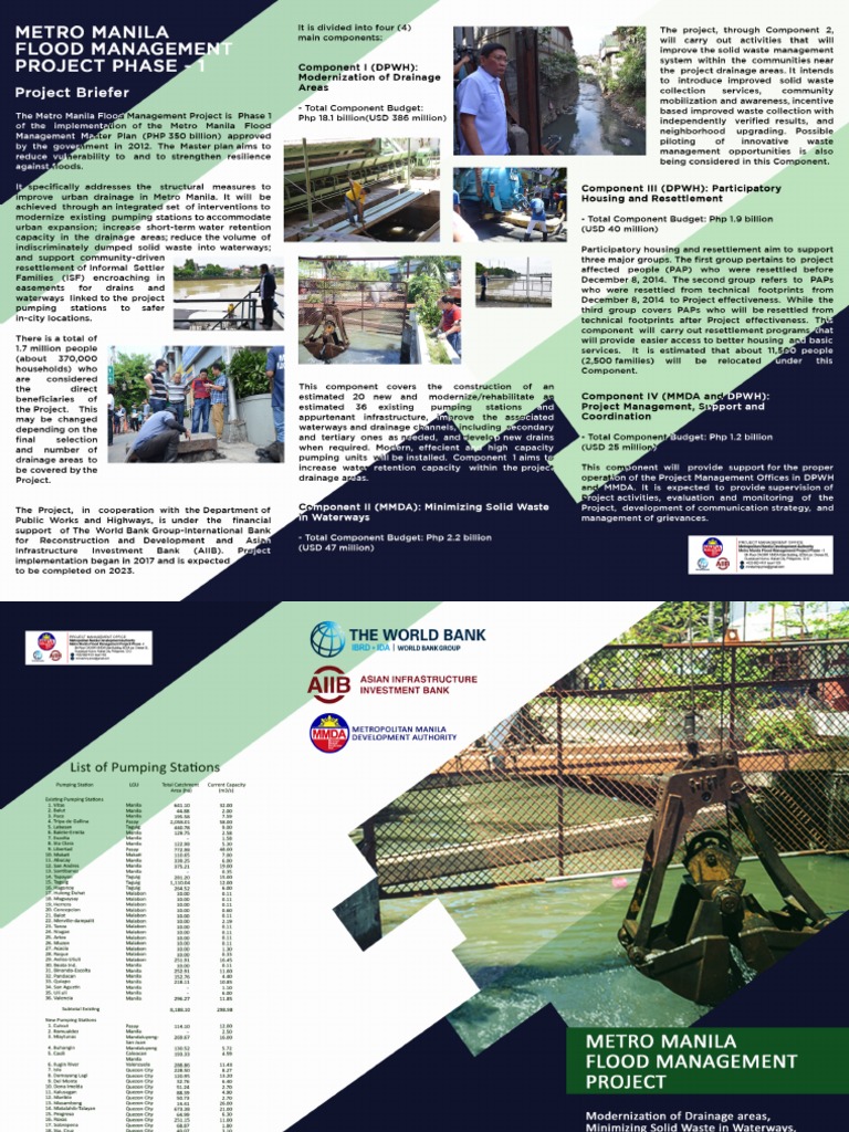 Metro-Manila-Flood-Management-Project-Briefer (MMDA) | PDF