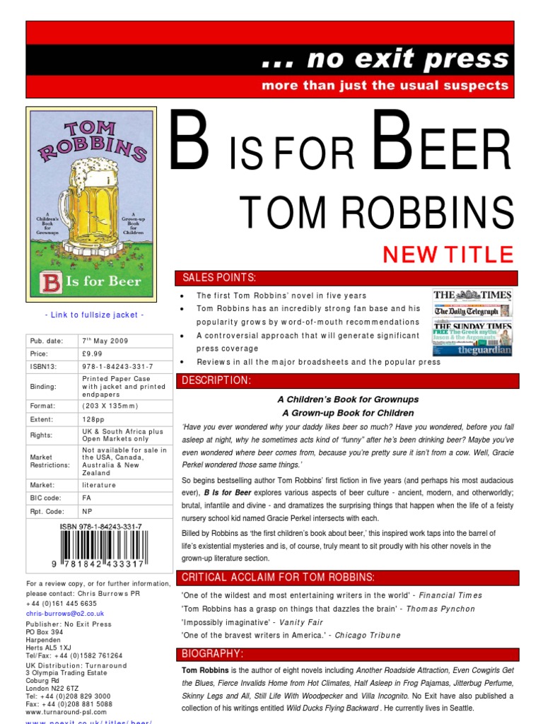 B Is For Beer | PDF | Books