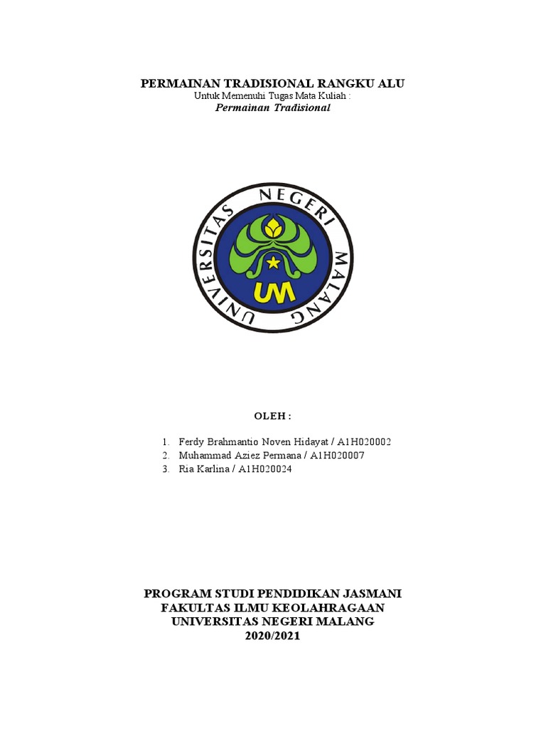 Permainan Tradisional Rangku Alu | PDF