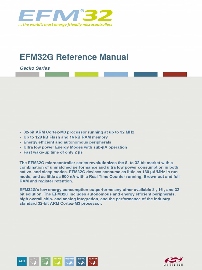 Efm32g RM | PDF | Microcontroller | Computer Engineering