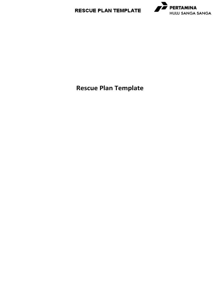 Rescue Plan Template for Emergency Situations | PDF | First Aid | Safety