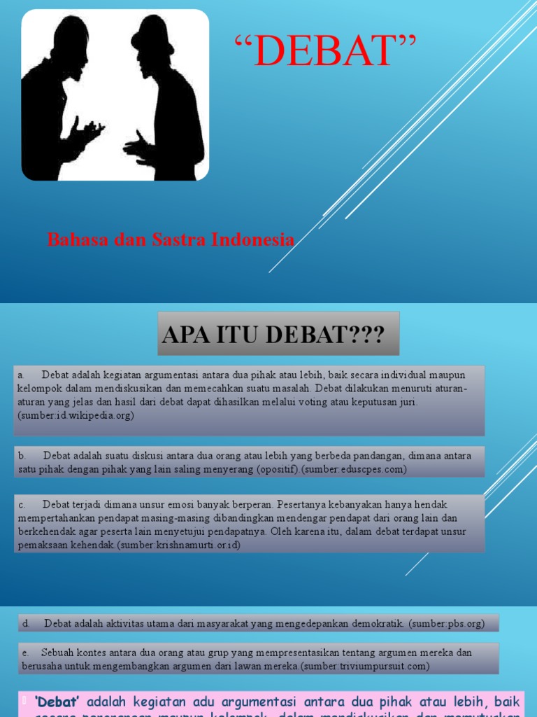 Pengertian dan Jenis Debat | PDF