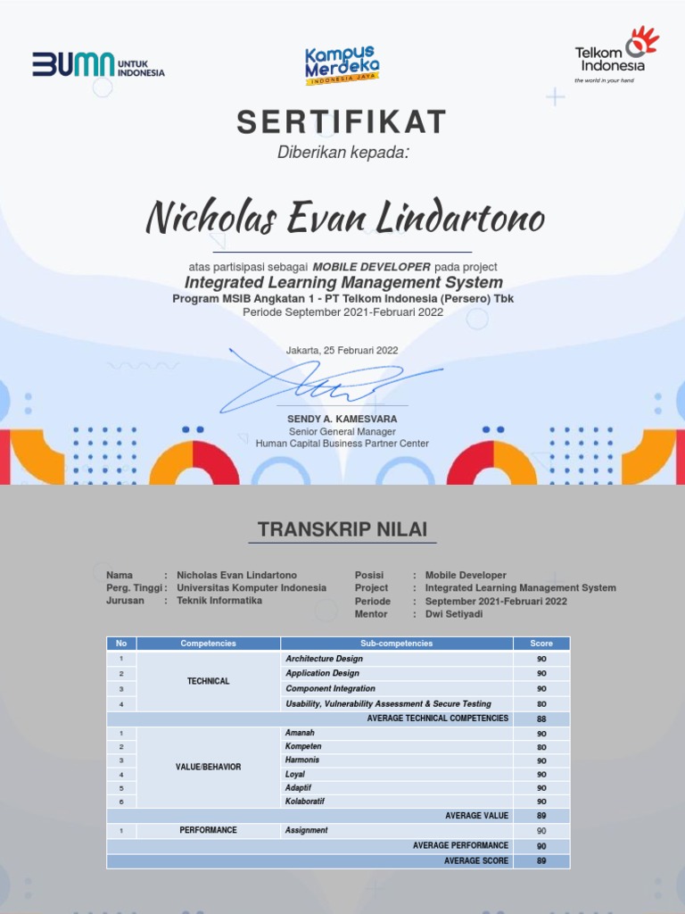 Nicholas Evan Lindartono | PDF