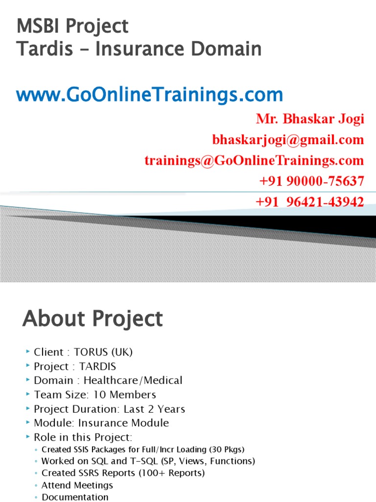 SSIS - Project | PDF | Data Warehouse | Microsoft Sql Server