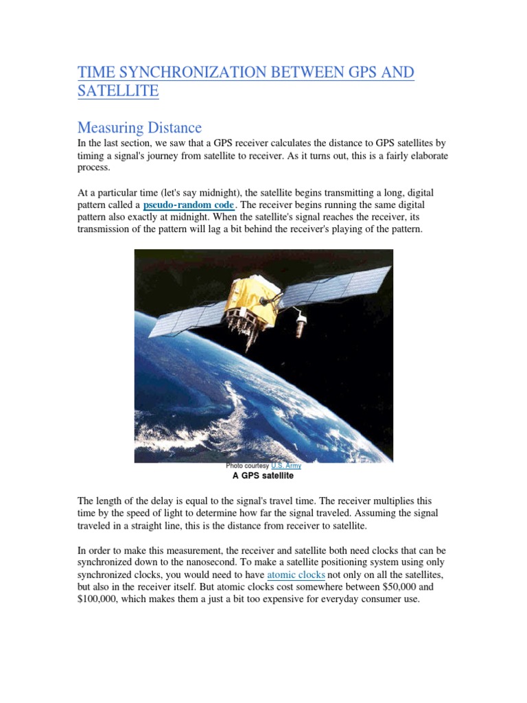 Time Synchronization | PDF | Global Positioning System | Clock