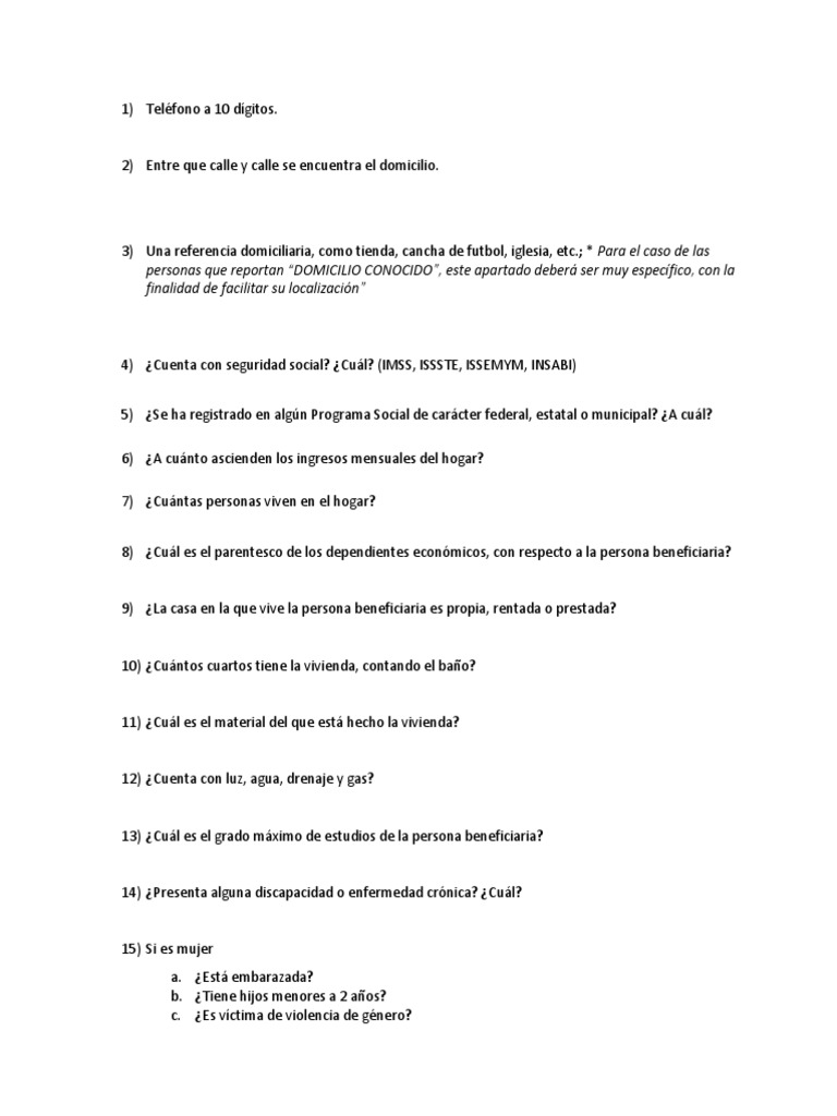 Hoja de Datos Adicionales | PDF